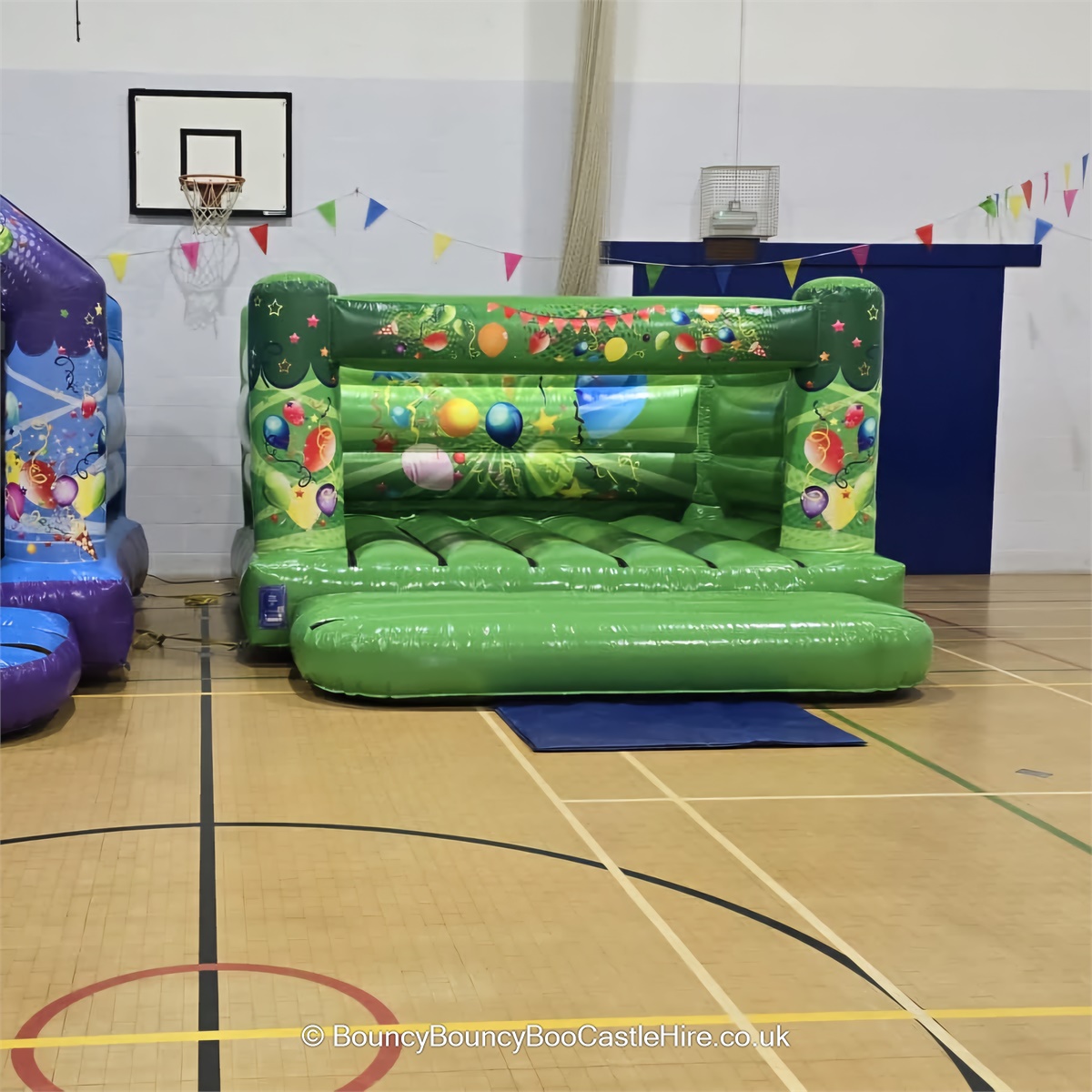 12ft x 15ft Green Balloons Bouncy Castle (Indoor 7ft high) - Bouncy ...