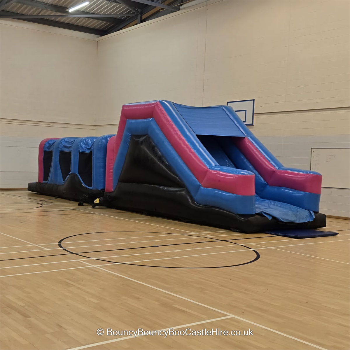 Pink Inflatable Assault Course | West Midlands & Beyond