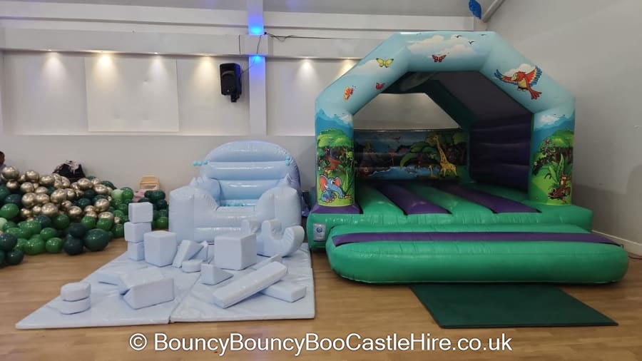 Pastel Blue Soft Play and Ball Pool (Indoor) - Bouncy Castle Hire in ...