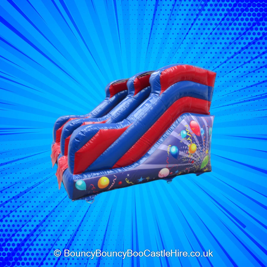 Red & Blue Balloons Slide - Bouncy Castle Hire in Wolverhampton ...